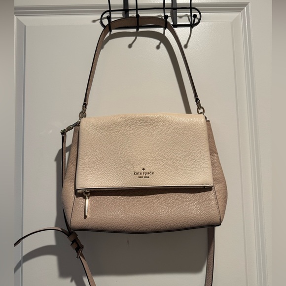 kate spade | Bags | Kate Spade Beige And Light Brown Shoulder Bag ...